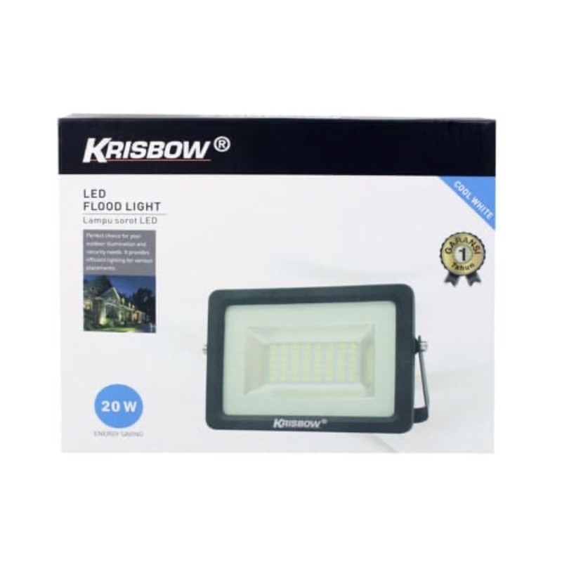 Jual KRISBOW LAMPU SOROT LED 10, 20, 30WATT PUTIH IP65/ACE FLOOD LIGHT LED 10-30W SMD IP65/ACE ...