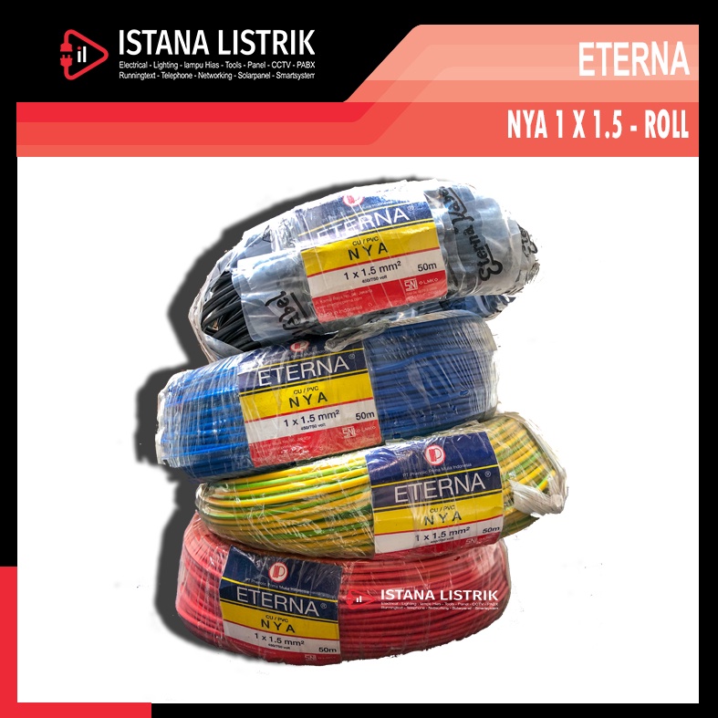Jual KABEL LISTRIK ETERNA NYA 1X1.5 - ROLL | Shopee Indonesia