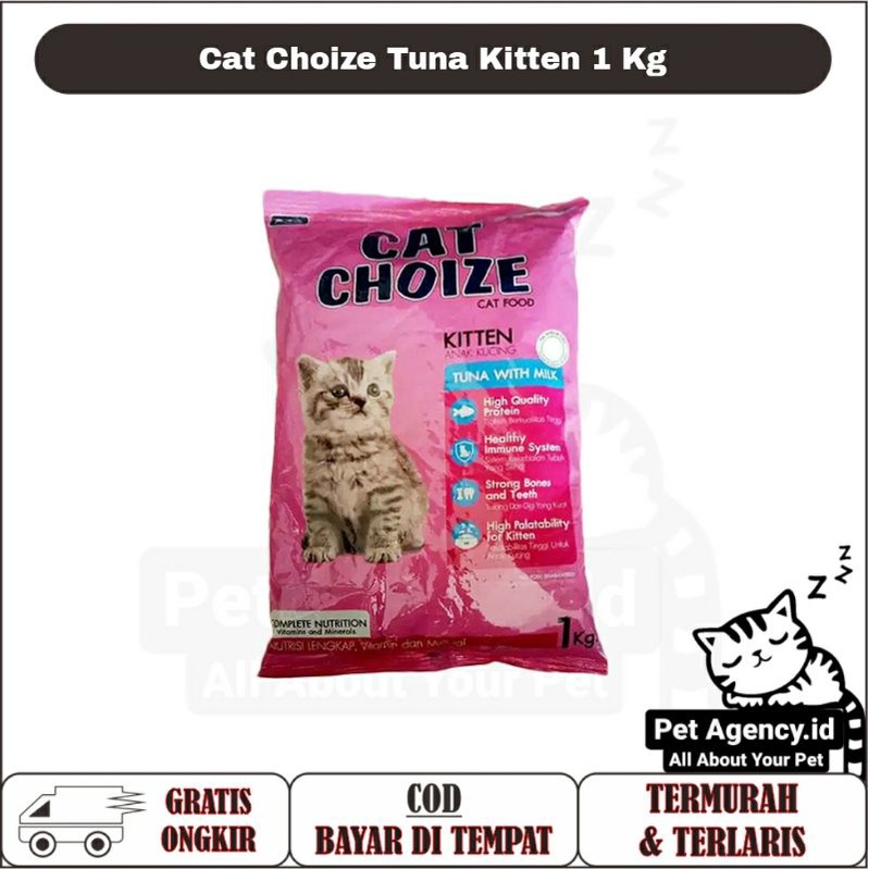 Jual CAT CHOIZE Tuna Kitten 1 Kg Pakan Makanan Kucing Cat Choize Pink ...