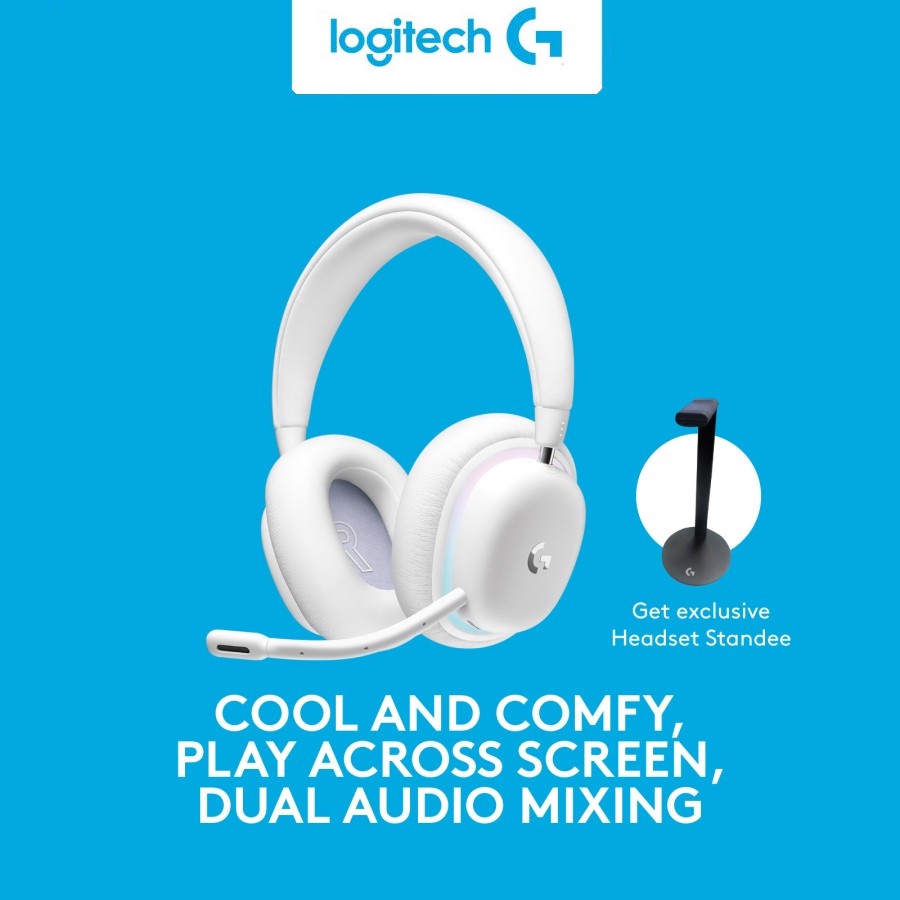 Jual Logitech G735 Lightspeed Headset Gaming Wireless Bluetooth Aurora ...