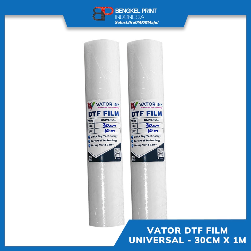 Jual PET FILM DTF VATOR UNIVERSAL 30CM x 1M | METERAN | Shopee Indonesia