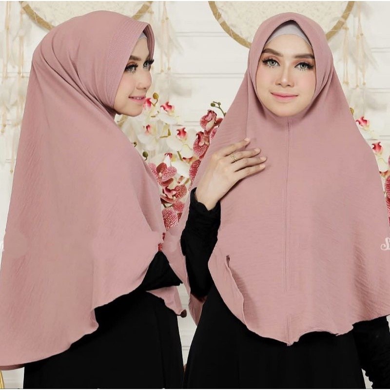Jual HIJAB BERGO PED CRINKLE JUMBO AIRFLOW (L) | Shopee Indonesia