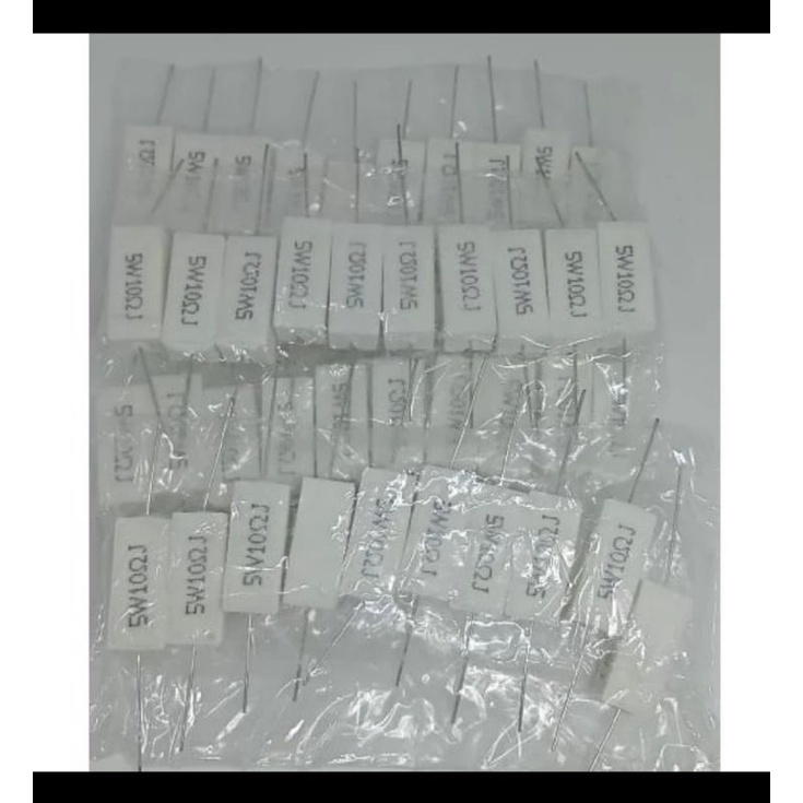 Jual Resistor kapur 5watt 5 watt / Tahanan kapur / resistor 5 watt R 5w R kapur | Shopee Indonesia