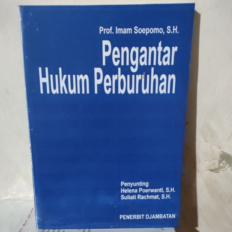 Jual Pengantar hukum perburuhan By Imam Soepomo | Shopee Indonesia
