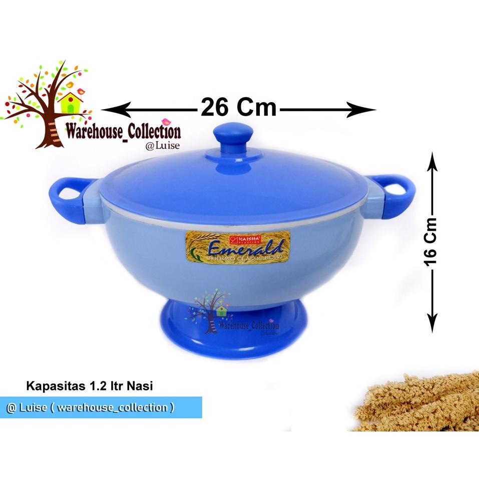 Jual CETING NASI TAHAN PANAS/TEMPAT NASI MODEL THERMOS KHAISHA EMERALD ...