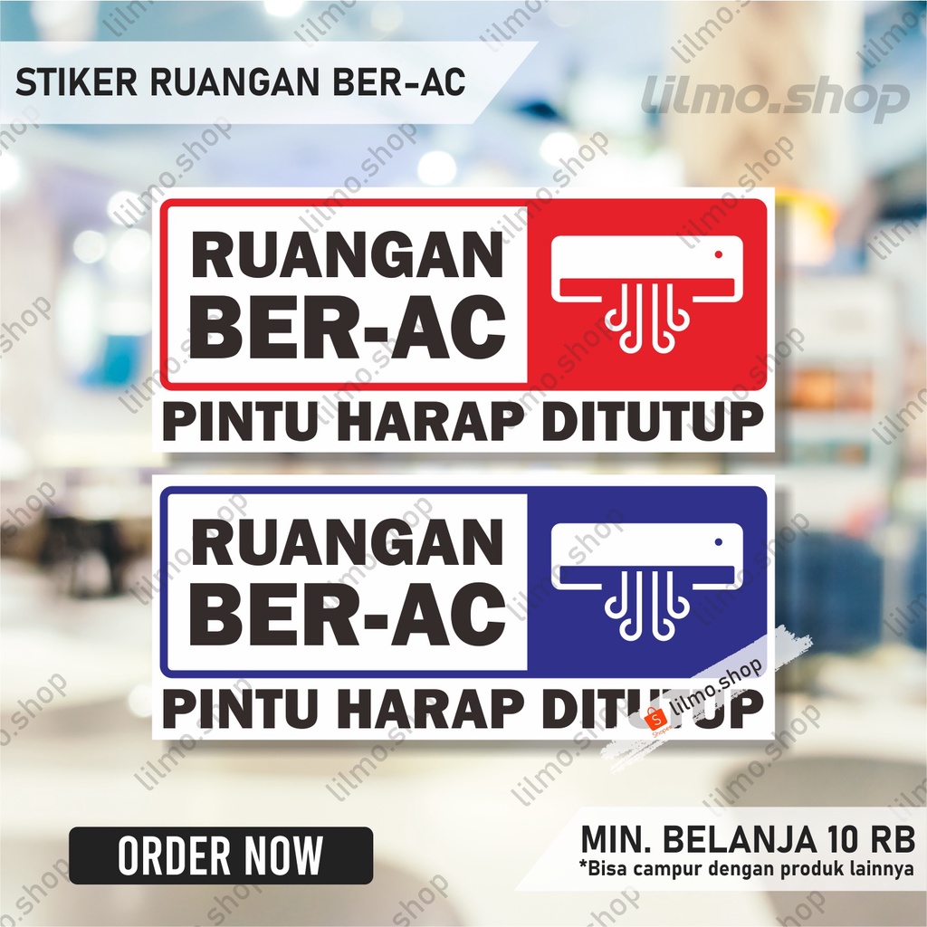 Jual Stiker Ruangan Ber - AC, Stiker Tutup Pintu Kembali | Shopee Indonesia Jual Stiker Ruangan Ber - AC, Stiker Tutup Pintu Kembali | Shopee Indonesia