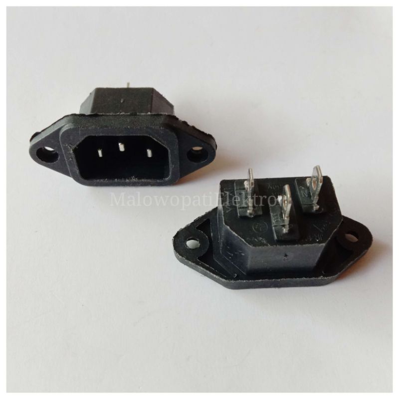 Jual Socket Power AC Computer 3 Pin Colokan Cewe PSU komputer | Shopee Indonesia
