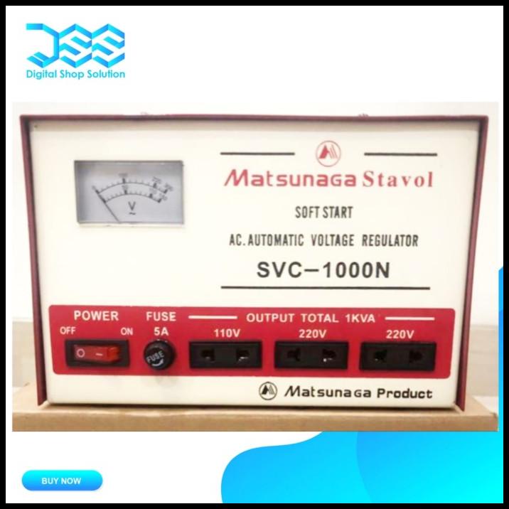 Jual Stabilizer 1000Watt Stabilizer Matsunaga 1000W Stavol Scv-1000N ...