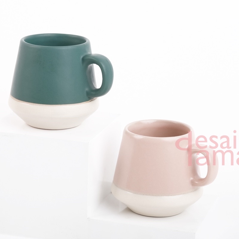 Jual Cangkir Keramik Pink Doff mug kopi gelas kopi "PIONI" | Shopee ...