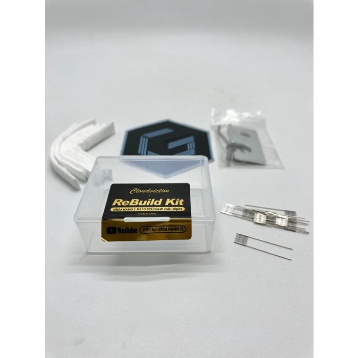 Jual Cloudvictim Rbk URSA NANO 0.8 ohm A1 Mesh Coil 10pcs Rebuild Kit ...