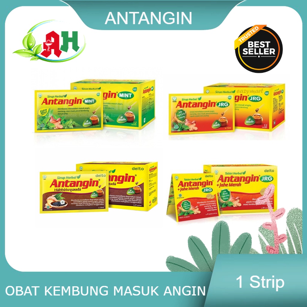 Jual Antangin JRG Sirup Herbal, Mint, Habbatusauda, Tablet - Mengatasi ...