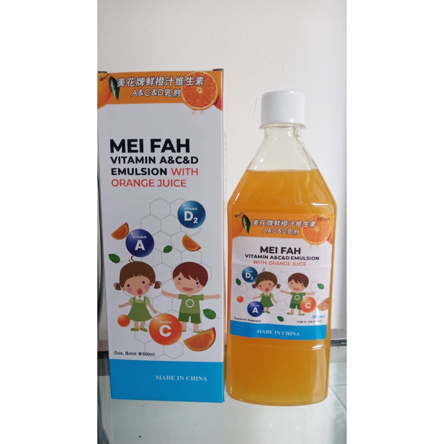 Jual Mei Fah Tri-Vitamins Emulsion Tunghai Tung Hai / Vitamin A, C, D ...