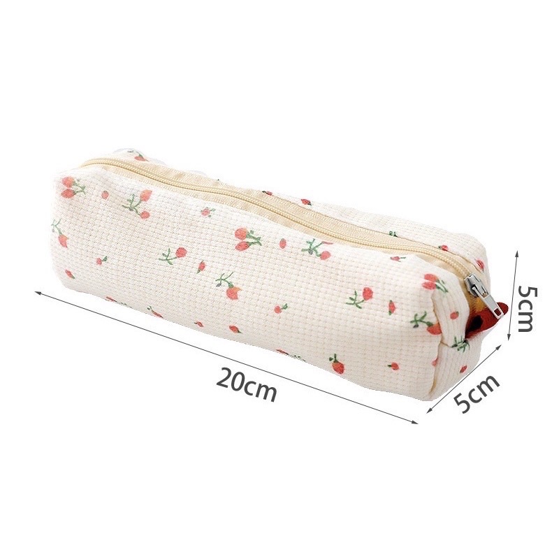 Jual VINTAGE PENCIL CASE / TEMPAT PENSIL VINTAGE MOTIF BUNGA MERAH BIRU ...