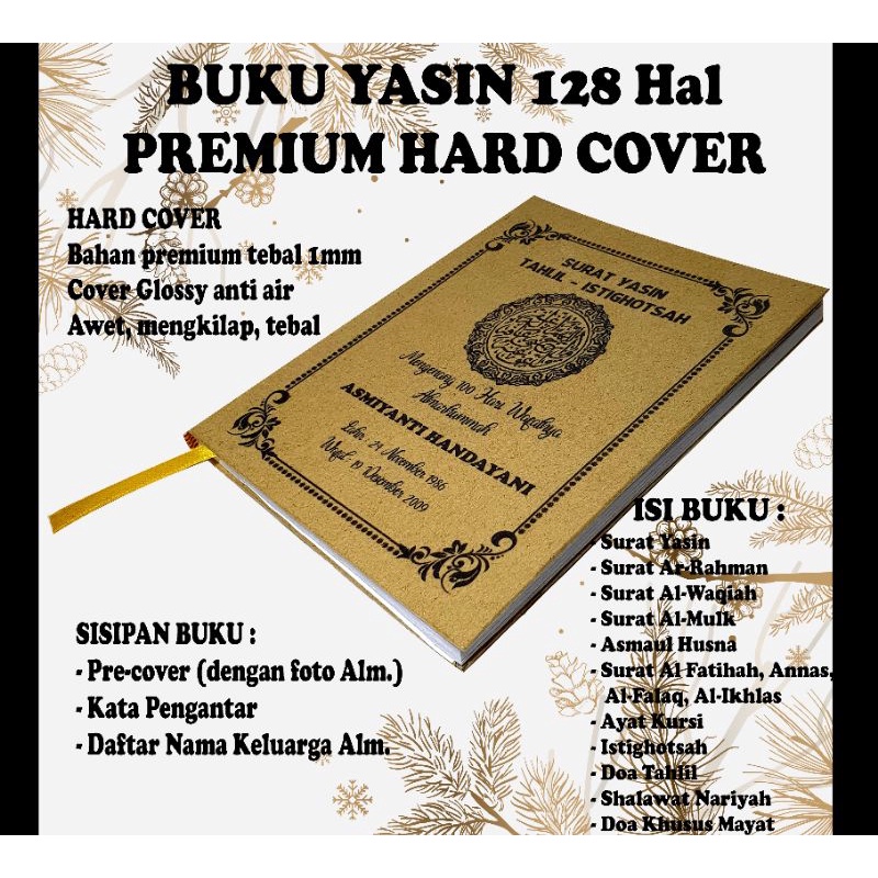 Jual buku Yasin 128 hal dan terjemahan hard cover premium | Shopee ...