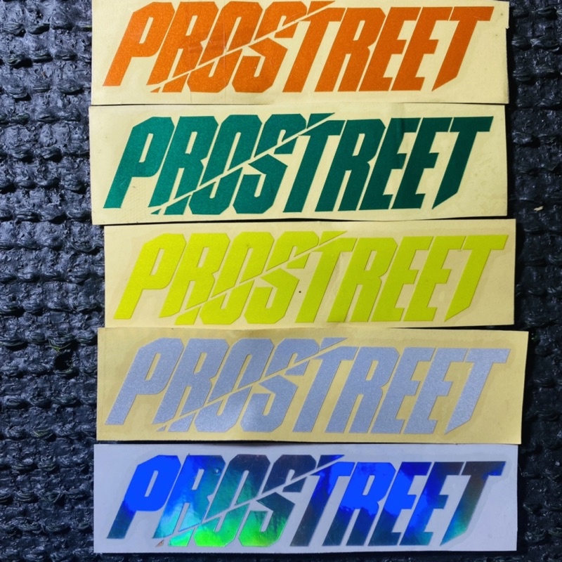 Jual stiker cuting prostreet cutting warna lengkap sticker cutting helm ...