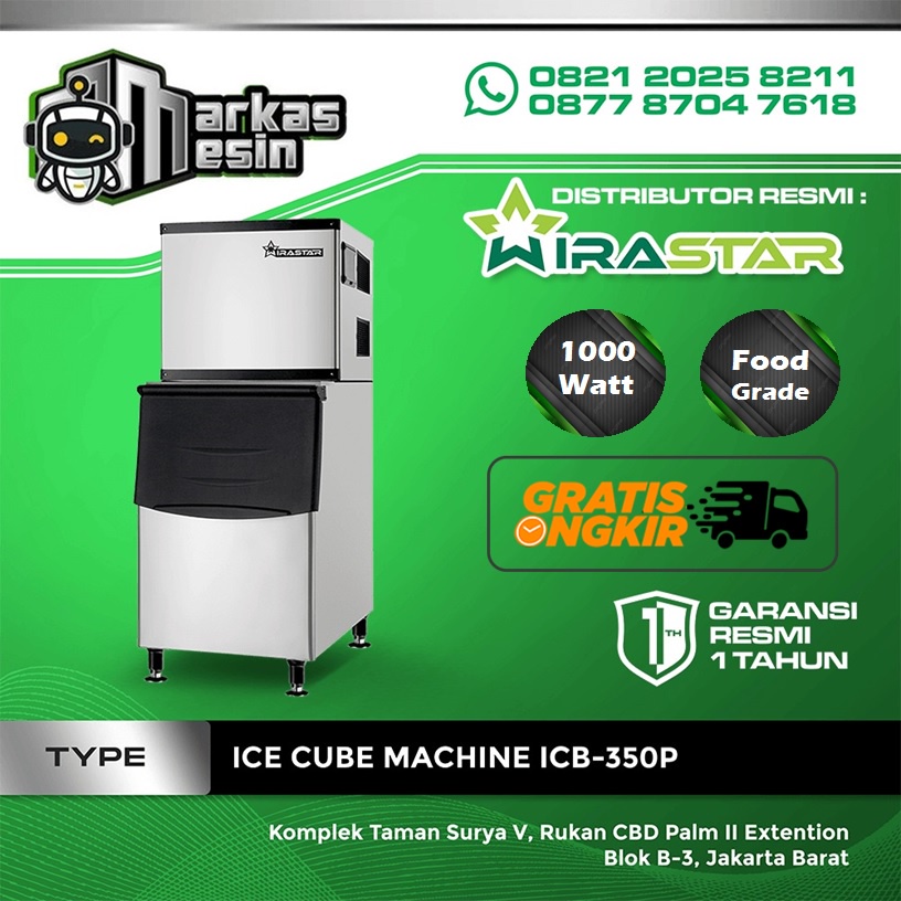 Jual Mesin Pembuat Es Batu Ice Cube Machine ICB-350P WIRASTAR | Shopee ...