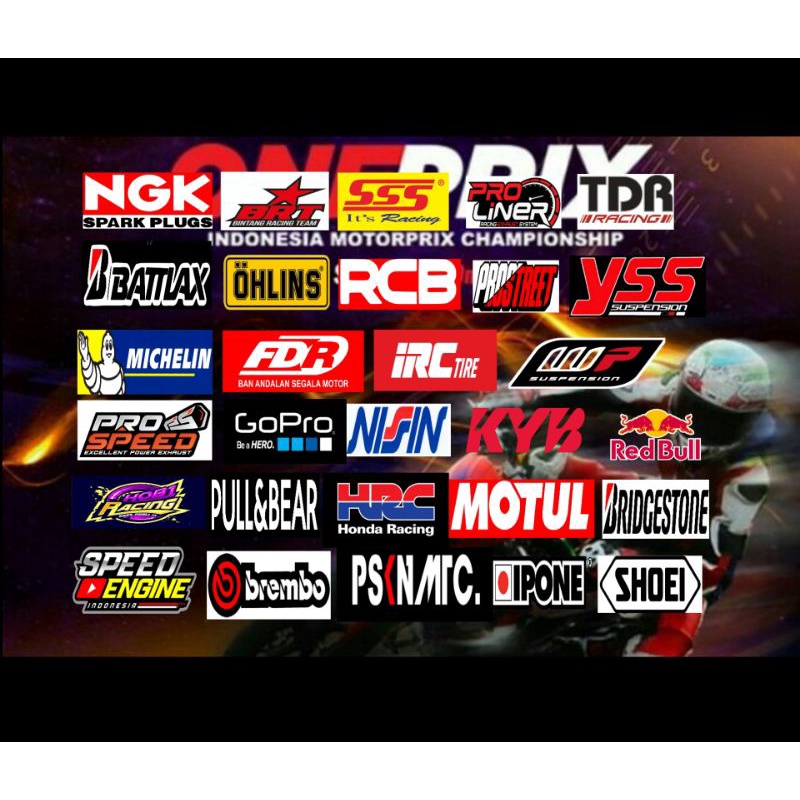 Jual Sticker Racing Motor Stiker Motor Sponsor Balap Roadrace Murah ...