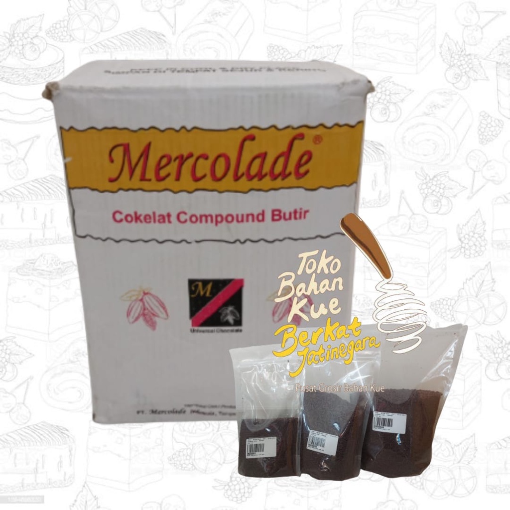 Jual MESES MERCOLADE COKLAT COMPOUND BUTIR REPACK 250 GR | Shopee Indonesia