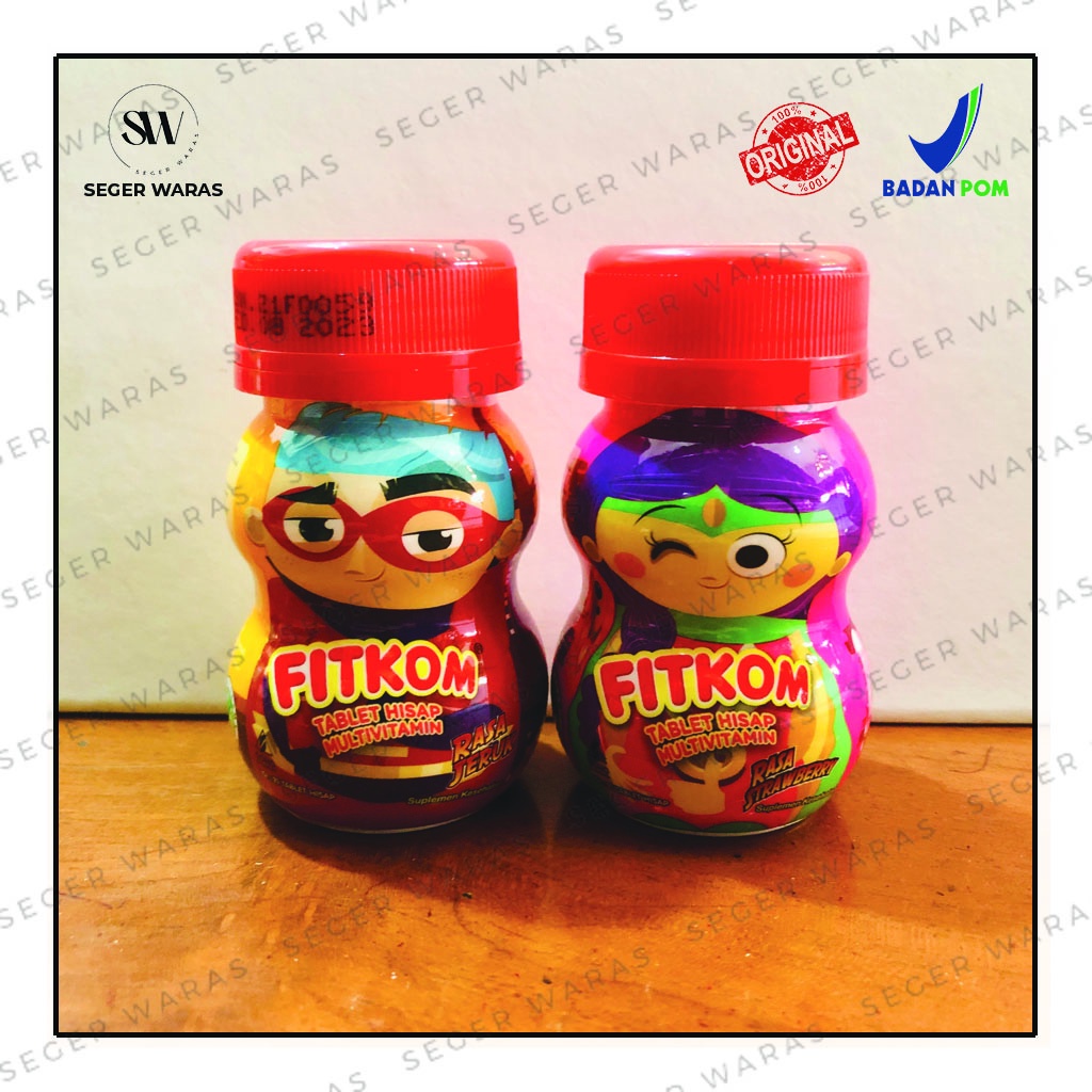 Jual FITKOM Tablet Hisap Multivitamin (1 btl isi 21 tablet hisap ...