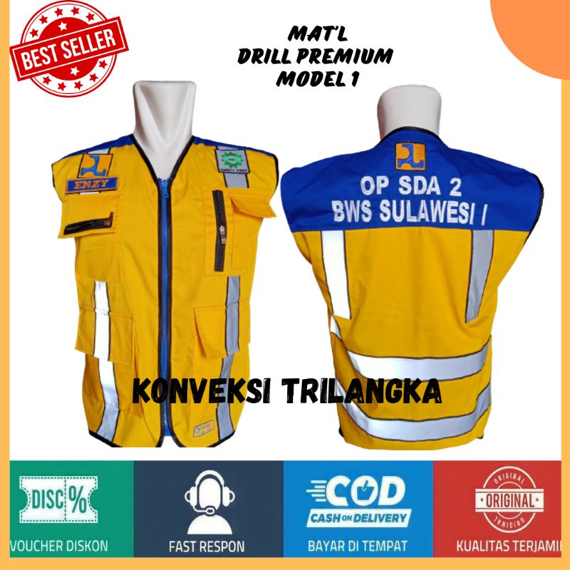 Jual ROMPI PUPR, ROMPI PU, ROMPI SAFETY BAHAN DRILL, ROMPI CUSTOM ...