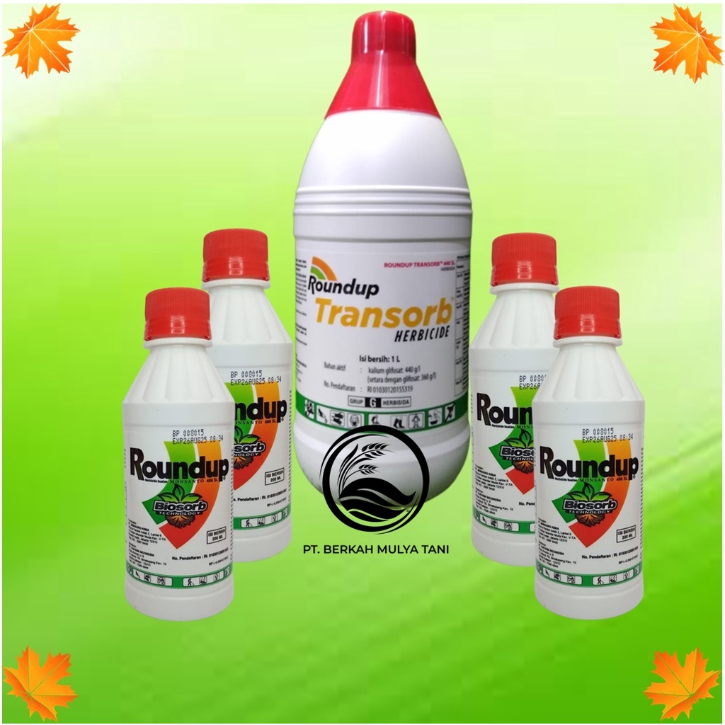 Jual Herbisida Sistemik Roundup Obat Pembasmi Rumput Roundap 1 Liter ...