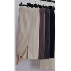 Jual ROK RAJUT BELAH / Rok Rajut Jumbo / Rok Rajut Span Premium [FREE ...