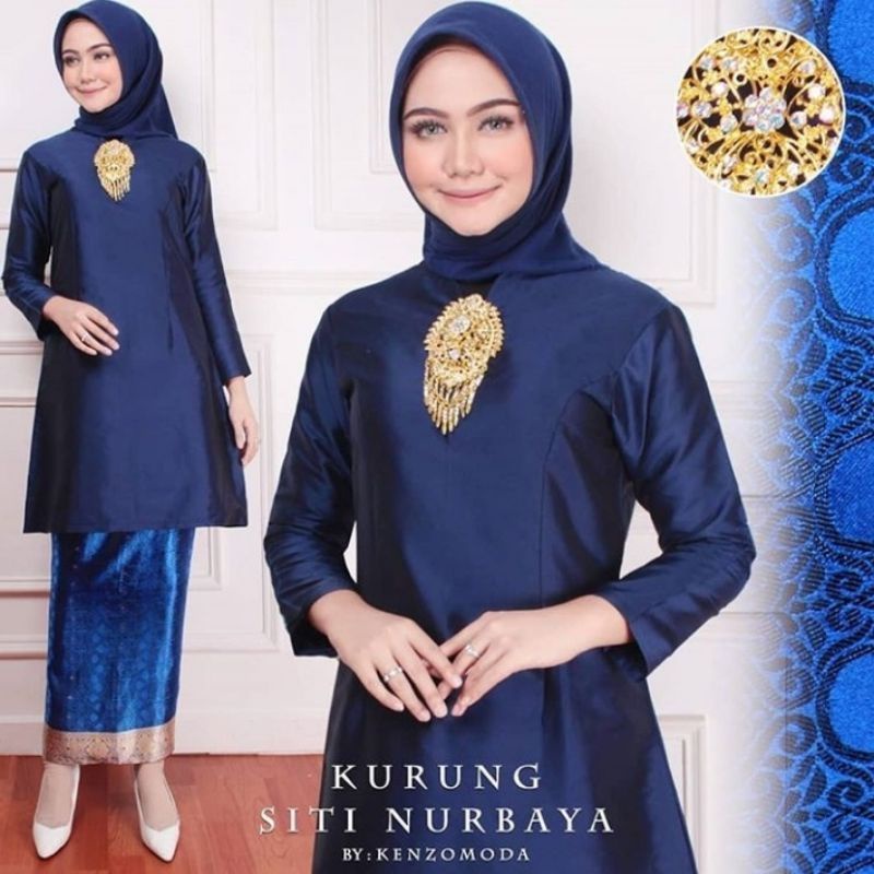 Jual setelan kebaya TAFETA/kebaya tradisional/setelan kebaya Melayu/baju kurung Malaysia/baju ...