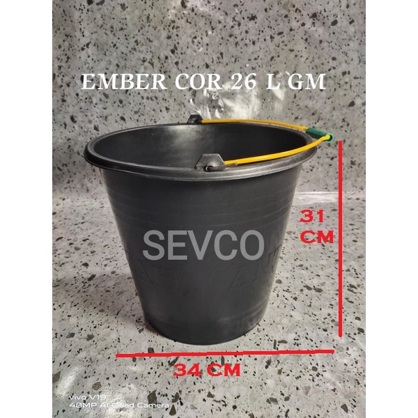 Jual EMBER COR HITAM 26L GM, 30L GM / EMBER KARET / EMBER TIMBA ...