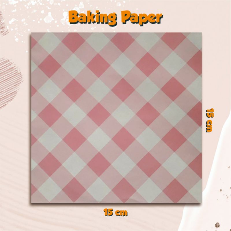 Jual Kertas roti motif kotak kotak style food grade alas roti simple ...
