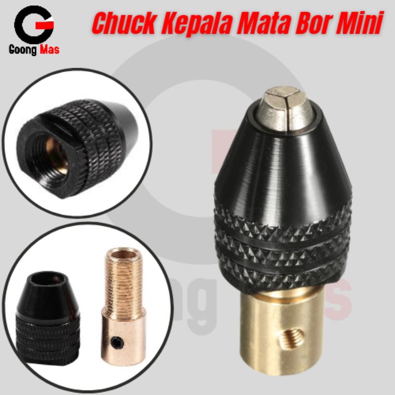 Jual Chuck Kepala Mata Bor Mini Diameter Drat Chuck 7.5 mm Panjang ...