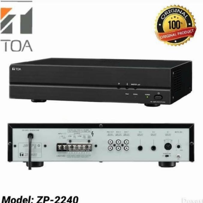 Jual Power Amplifier Toa Zp 2240 Power Ampli Toa Zp2240 240 Watt Original Hot List | Shopee ...