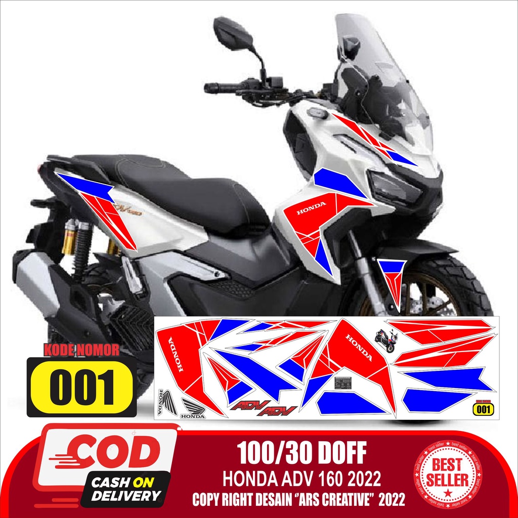Jual Sticker decal striping honda ADV 160 Variasi printing laminasi ...