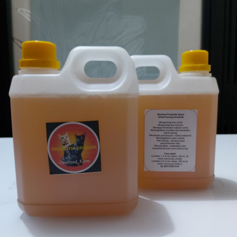 Jual Probiotik alami untuk anabul Kucing, kemasan 1 L | Shopee Indonesia