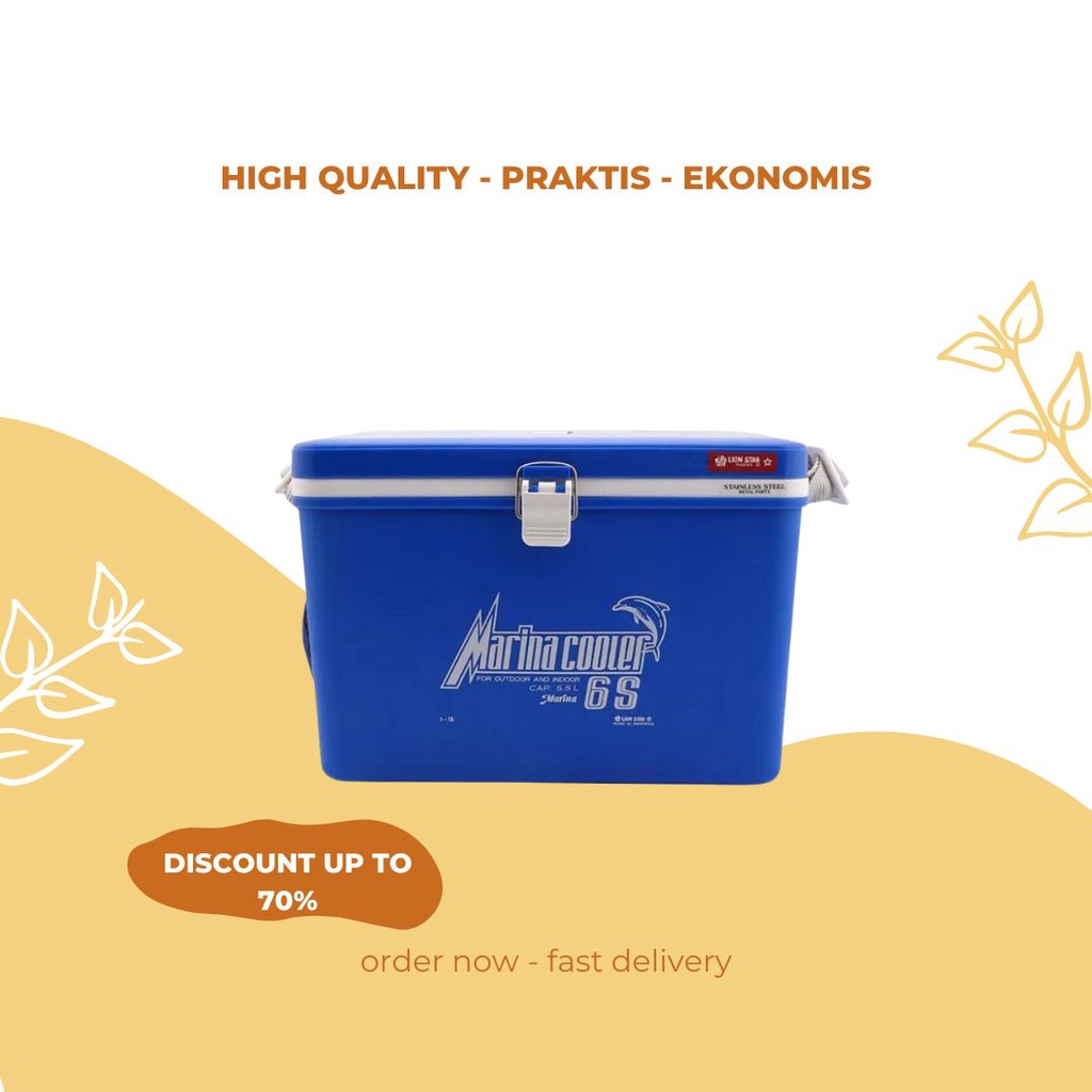 Jual KP - Lion Star Kotak Es Serbaguna / Marina Cooler Box Es 6S Kapasitas 5L | Shopee Indonesia