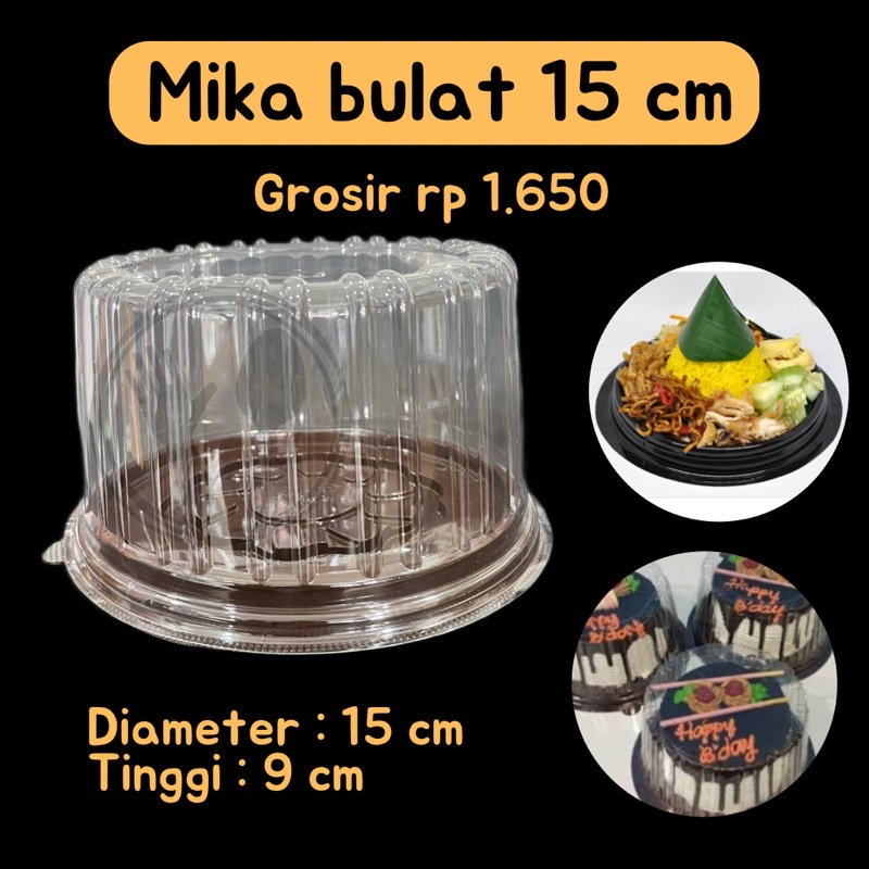Jual [KELIPATAN 20 PC] MIKA TUMPENG MINI DIAMETER 15 TUMPENG MINI MIKA ...