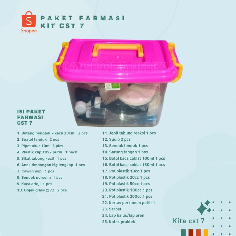 Jual PAKET FARMASI CST 7 | TOOLKIT FARMASI CST 7 | Shopee Indonesia