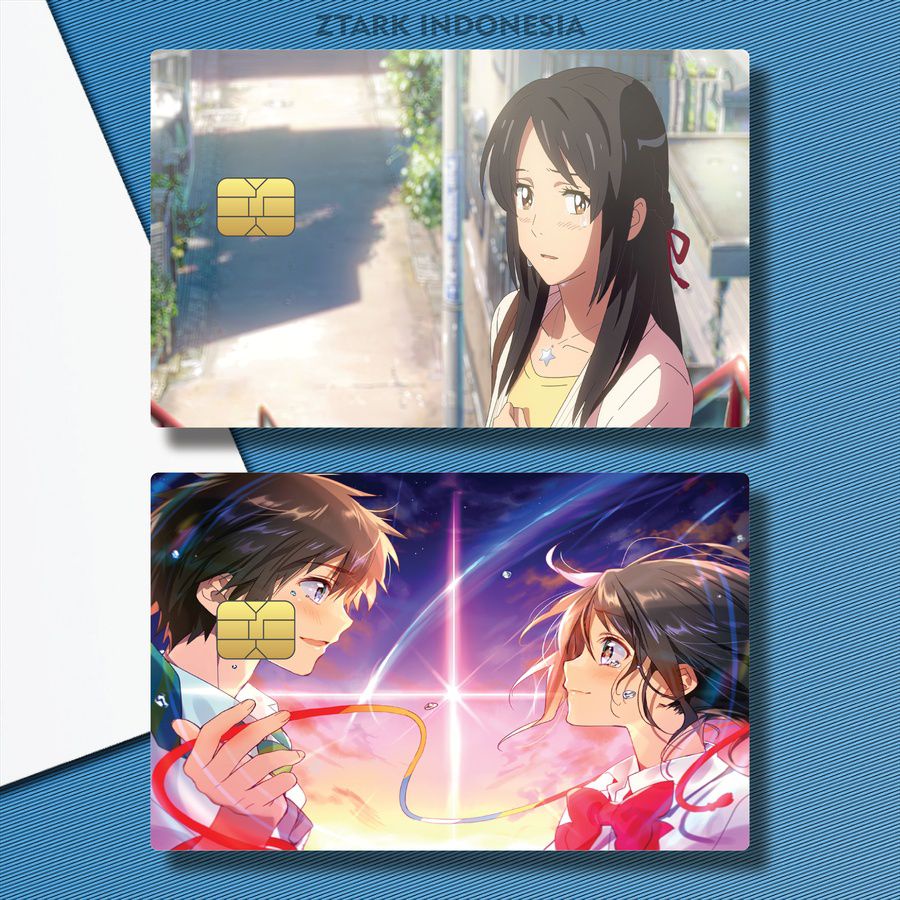 Jual STIKER KTP MITSUHA MIYAMIZU YOUR NAME 0M6CA/YG9YU/ SKIN KARTU ...