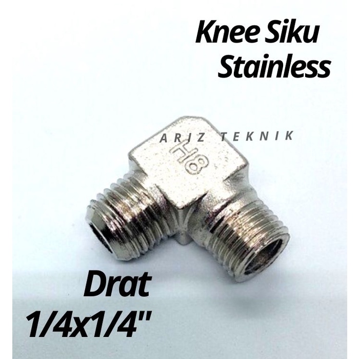 Jual Knee Elbow Double Drat Luar Sambungan Selang Angin Kompresor ...