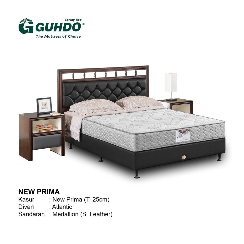 Jual Bed Set Kasur Spring Bed Guhdo New Prima - Medallion Atlantic Style Full Set | Shopee Indonesia