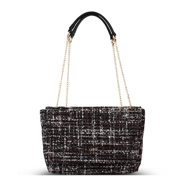 Jual Asiro Gysca Tweed Acrilic Shoulder Bag Black | Shopee Indonesia