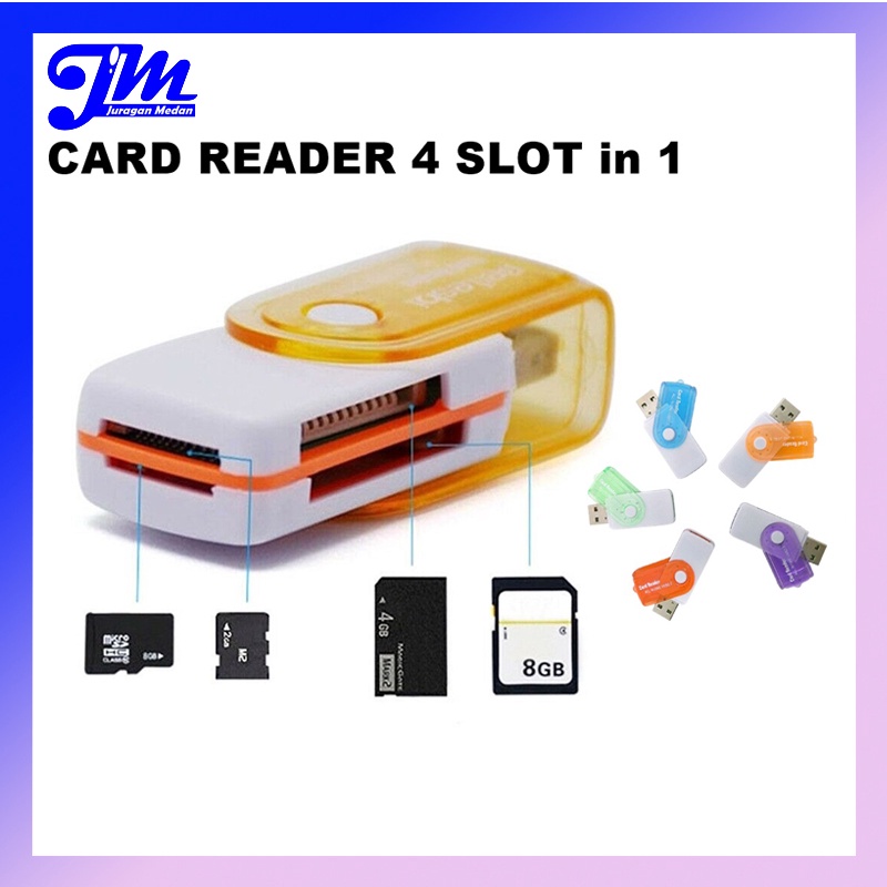Jual [Ready Stock] Card Reader All in One 4 in 1 Multi Memory Converter ...