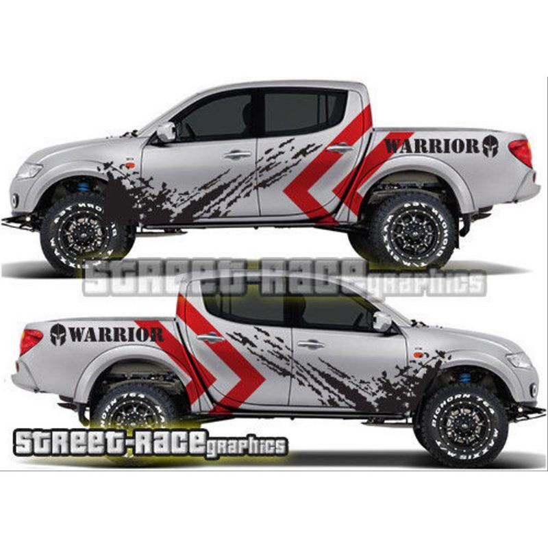 Jual Stiker mobil hilux Strada Triton adventure Navara sticker custom ...