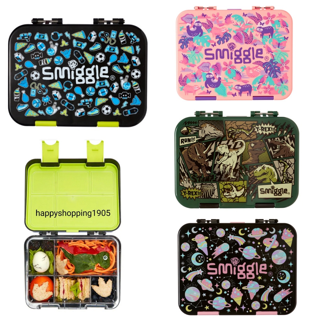 Jual (READY-STOCK) SMIGGLE BENTO LARGE LUNCH BOX, SMIGGLE BENTO DINO ...