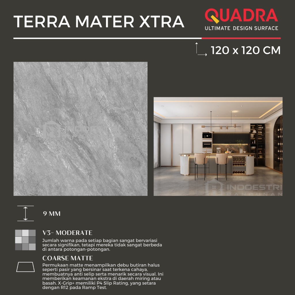 Jual Granit Quadra Terra Mater Xtra 120 x 120cm (1 dus / 2,88m2 ...