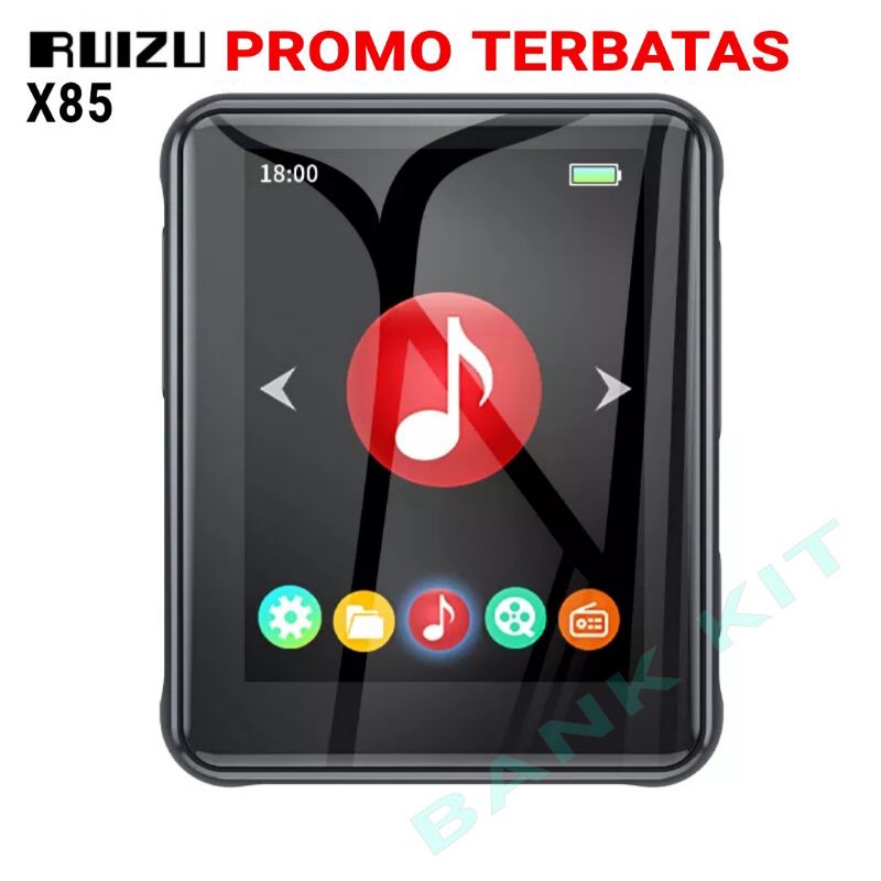 Jual Ruizu X85 MP3 Player HiFi DAP Lossless FLAC High Definition HD ...