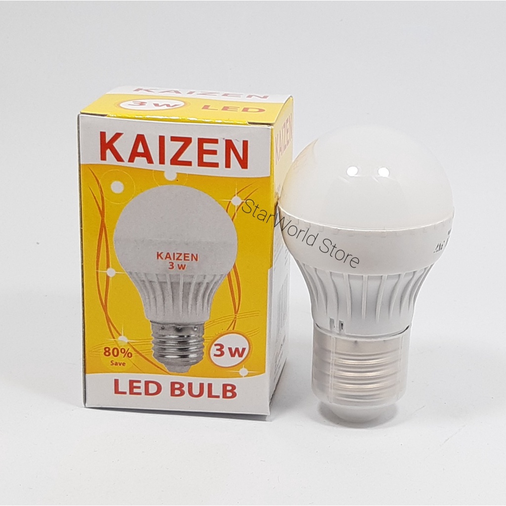 Jual KAIZEN Lampu Bohlam LED Bulb Murah 5 Watt - Cahaya Putih | Shopee ...