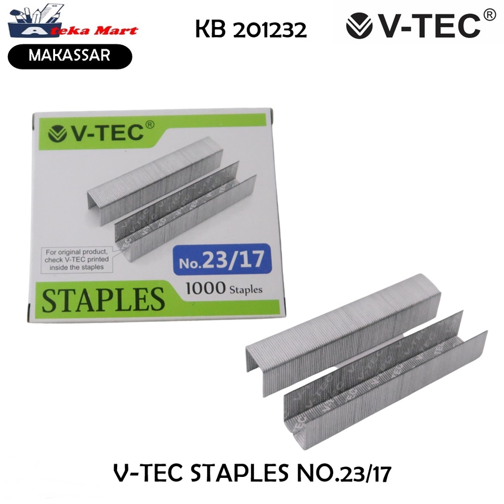 Jual [1 BOX KCL] V-TEC STAPLES NO.23/17 | Shopee Indonesia