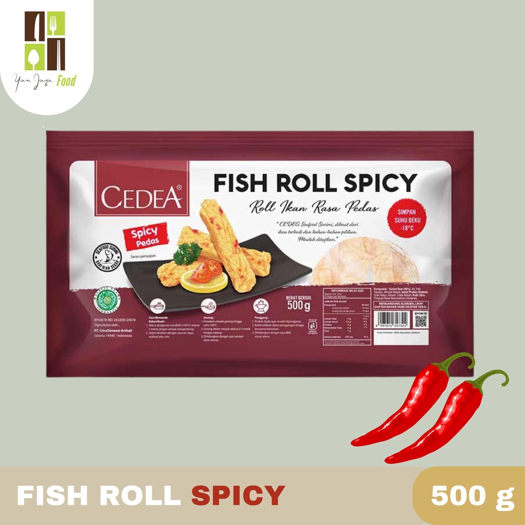 Jual Cedea Fish Roll Pedas Spicy / Fish Roll Original [500g] | Shopee ...