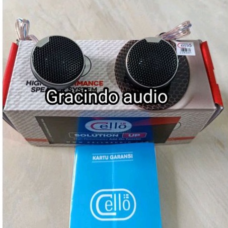 Jual Tweeter cello Solution Up Softdome Tweeter Original Cello | Shopee ...