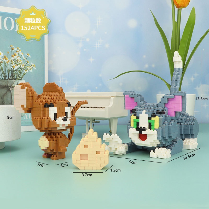 Jual Block Toys Bricks Tom and Jerry Nano Block Mainan Balok Susun ...